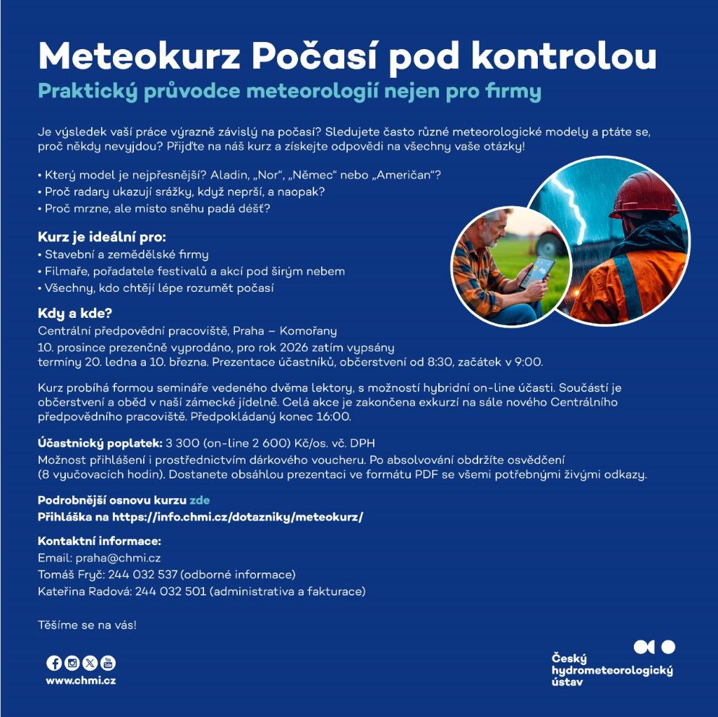 Třetí běh Meteokurzu Počasí pod kontrolou